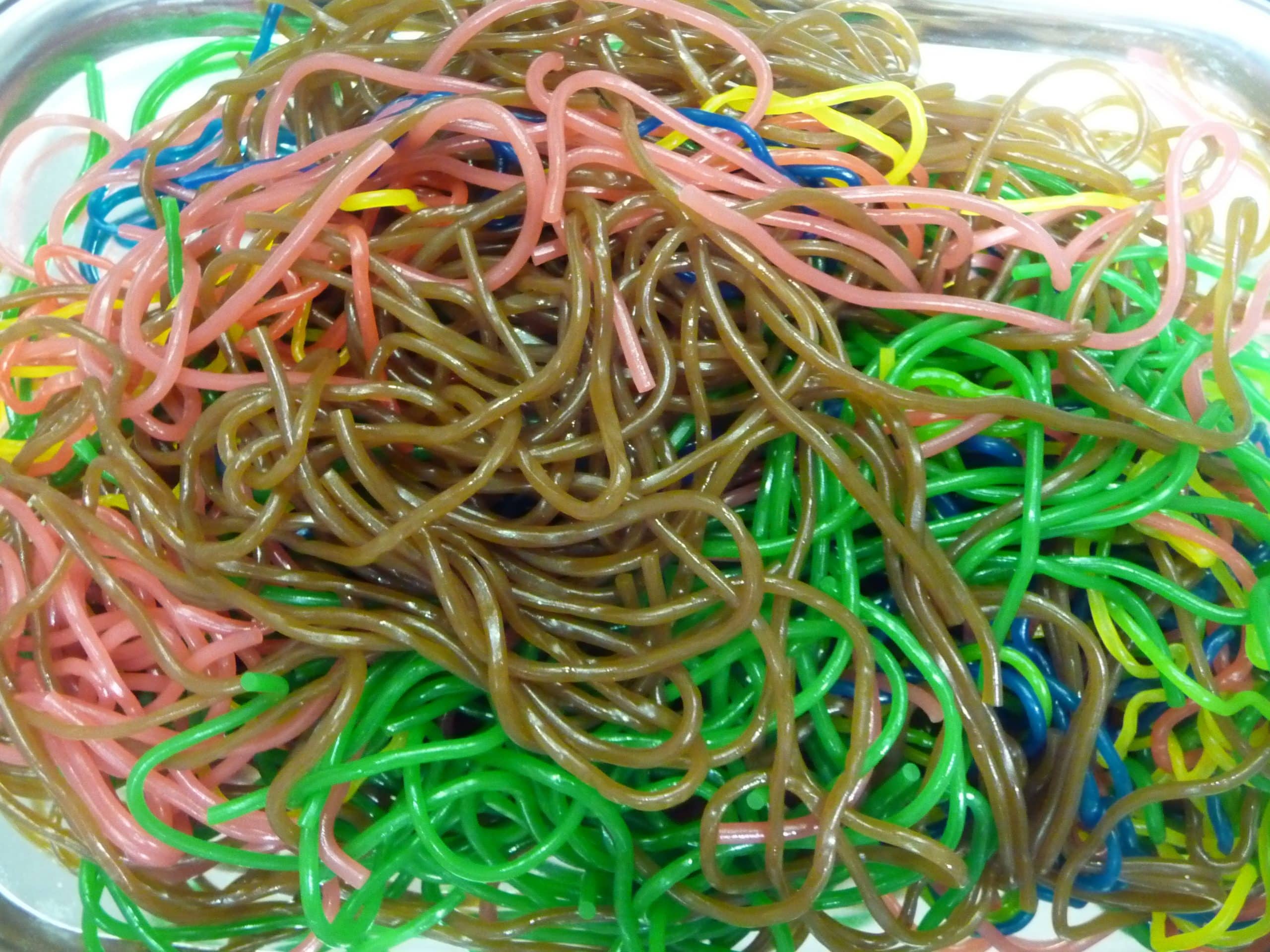 Bonbons vrac Spaghetti lisse Astra Sweet Belgique - Boule de gomme